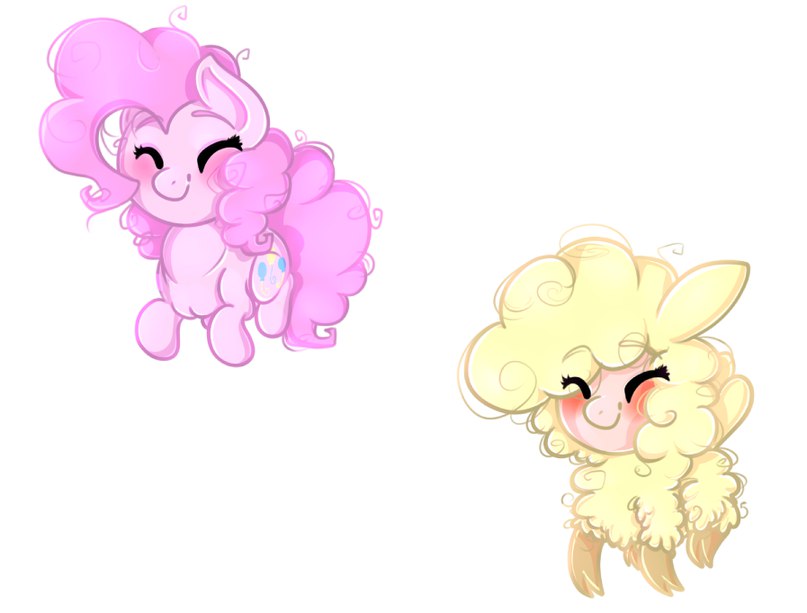 #1673991 - safe, artist:rimmi1357, paprika (tfh), pinkie pie, alpaca ...