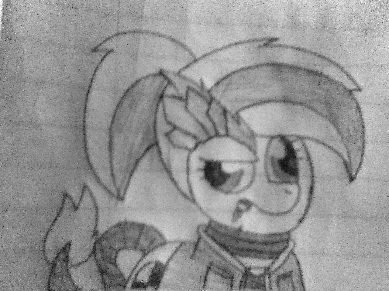 #1696105 - safe, artist:thebadbadger, oc, oc only, oc:dum1, pony, crash ...