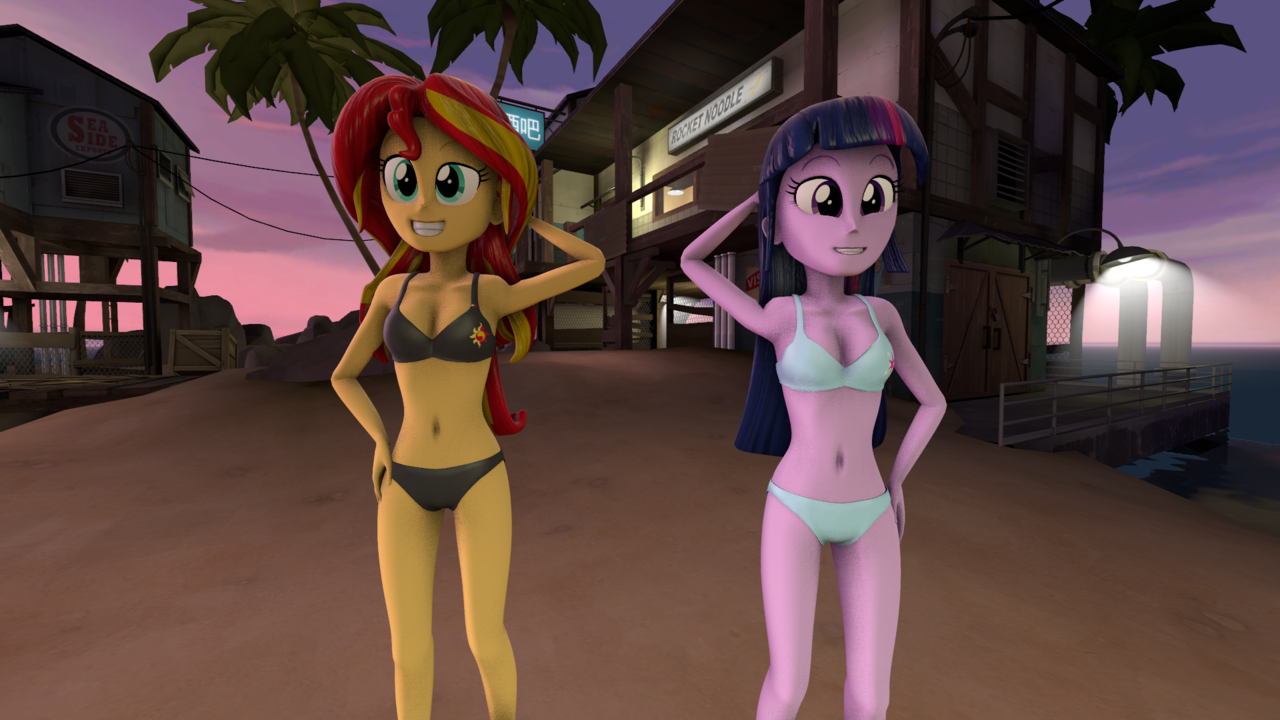 1696467 Suggestive Artist Optimussparkle Sunset Shimmer Twilight
