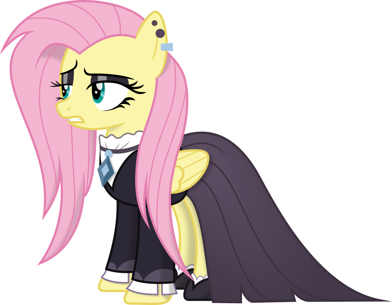 #1704123 - safe, artist:kopcap94, fluttershy, pony, fake it 'til you ...