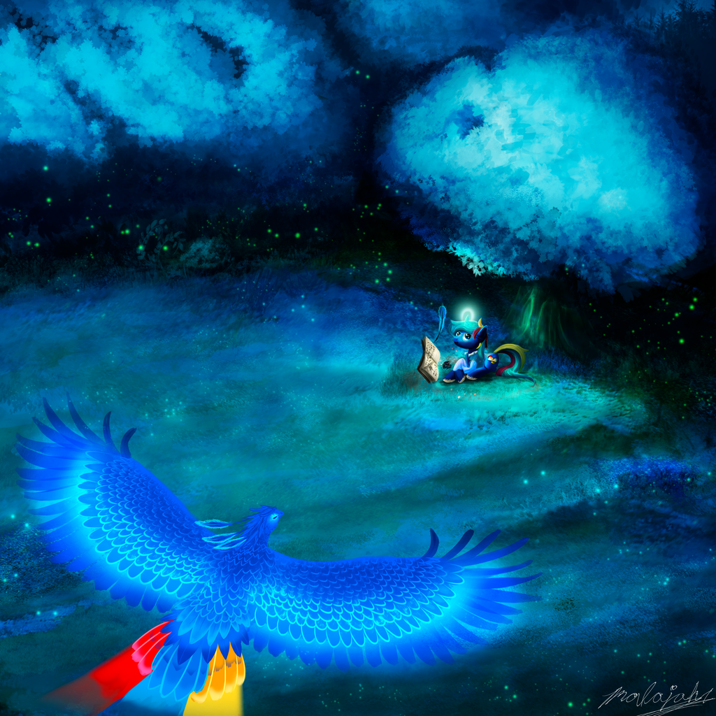 #1704197 - safe, artist:malajahr, oc, oc only, oc:astral mythos, bird ...