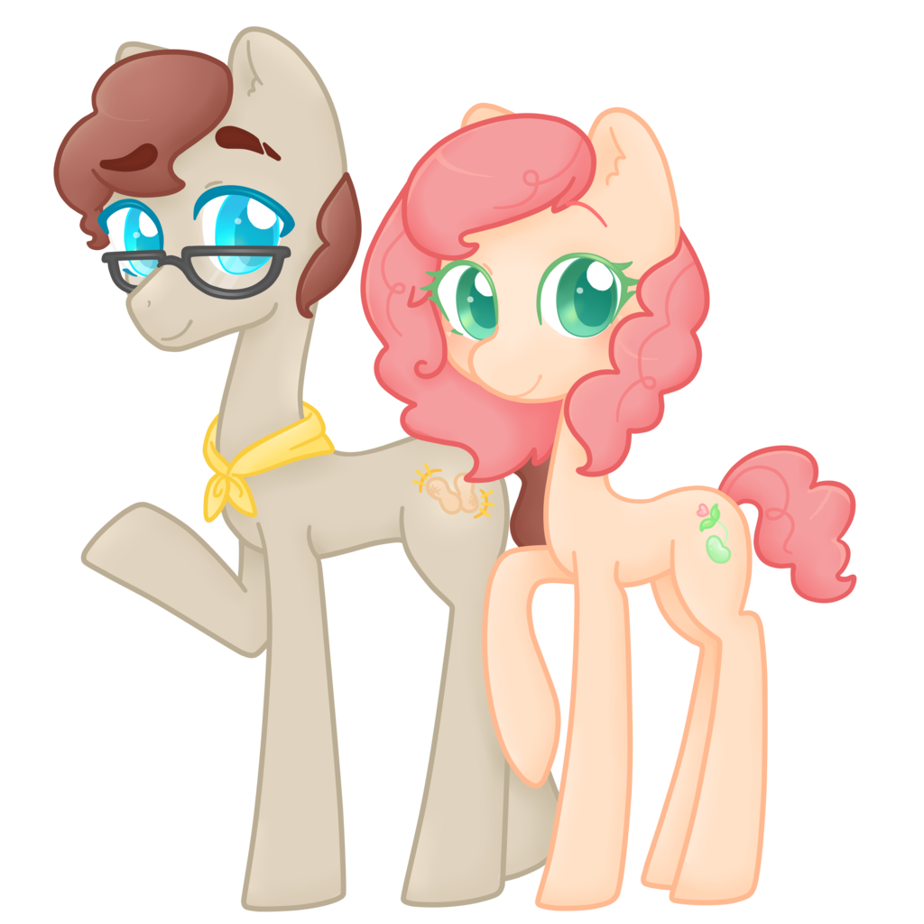 #1706068 - safe, artist:cupig, oc, oc only, oc:jelly bean, oc:peanut ...