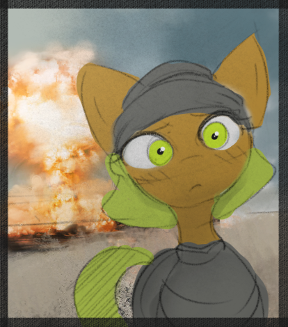 #1707084 - safe, artist:nignogs, oc, oc only, oc:isis-chan, pony, bomb ...