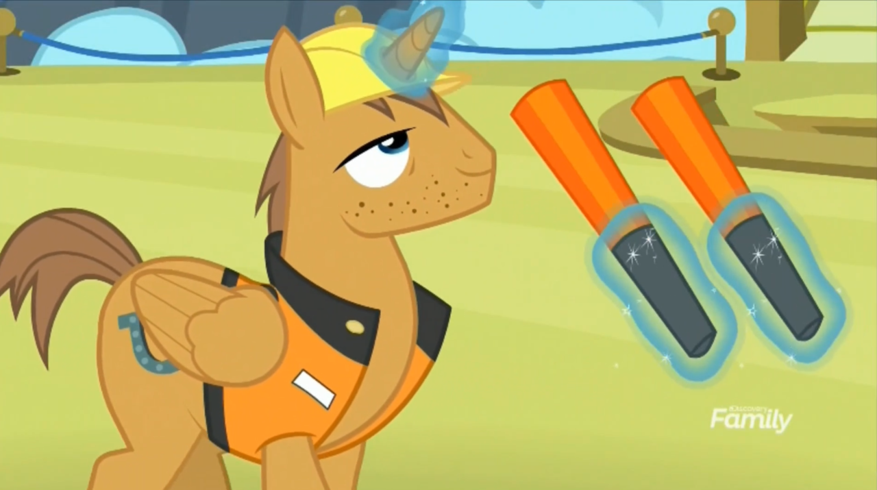 #1707778 - safe, screencap, prince hardhat, rivet, alicorn, pony, g4 ...