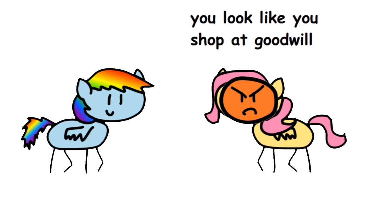 #1708389 - safe, artist:round trip, fluttershy, rainbow dash, round ...