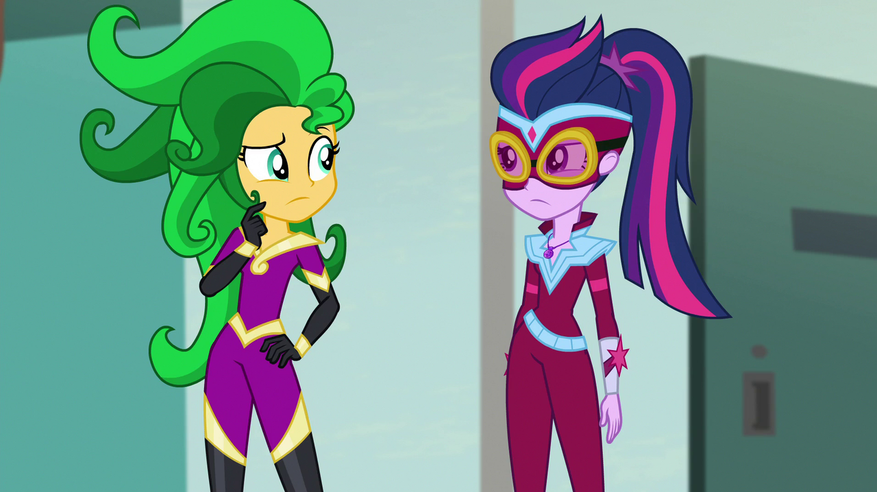 #1709954 - safe, screencap, mane-iac, sci-twi, sunset shimmer, twilight ...