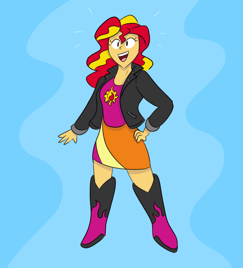#1710379 - safe, artist:maniakmonkey, sunset shimmer, equestria girls ...