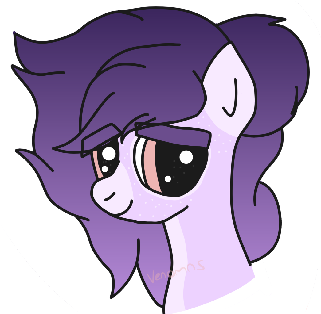 #1712003 - safe, artist:venomns, oc, oc only, oc:violet, pony, bust ...