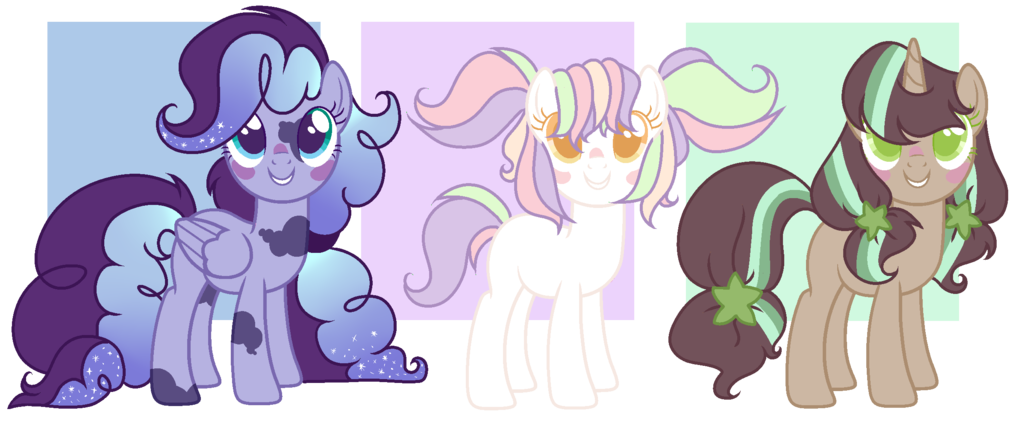 #1714897 - safe, artist:peachjay, oc, oc only, oc:green tea, oc:moon ...