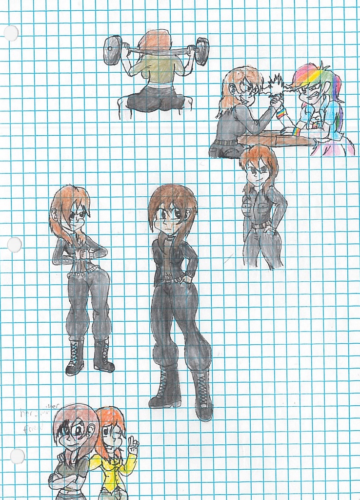 #1716050 - safe, artist:redrangerki, rainbow dash, equestria girls ...