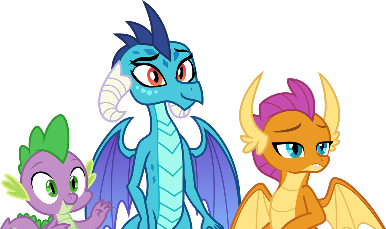 #1717554 - safe, artist:hendro107, princess ember, smolder, spike ...