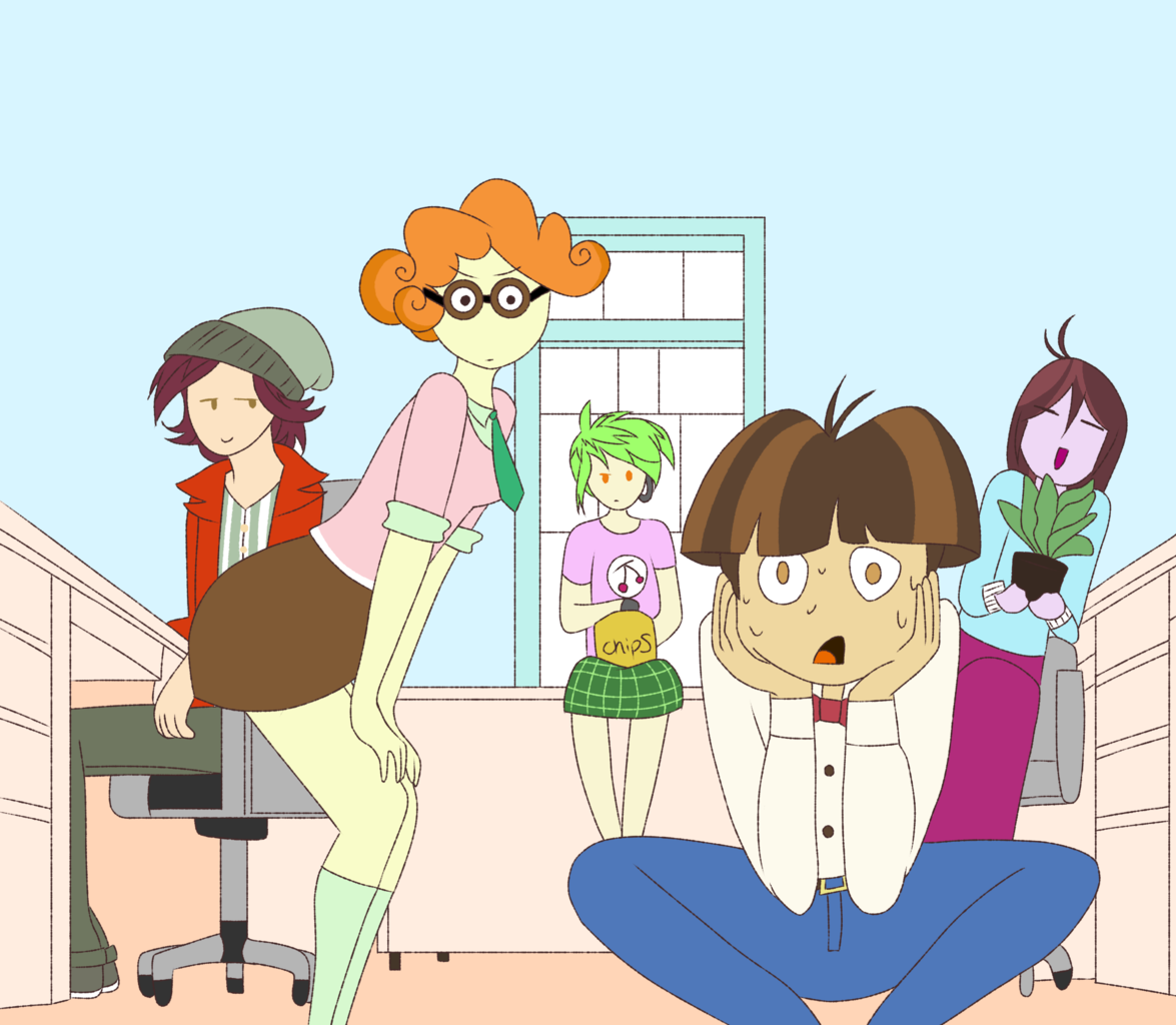 #1719993 - safe, artist:mlprocker123, cherry crash, normal norman, scribble dee, velvet sky, wiz ...