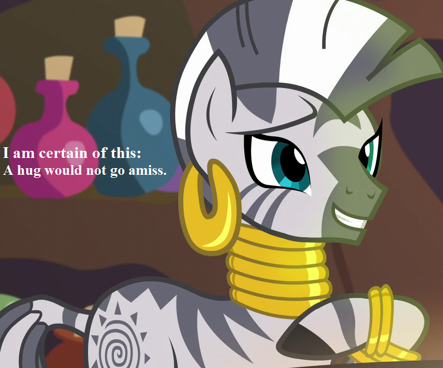 #1720509 - safe, edit, edited screencap, screencap, zecora, what about ...