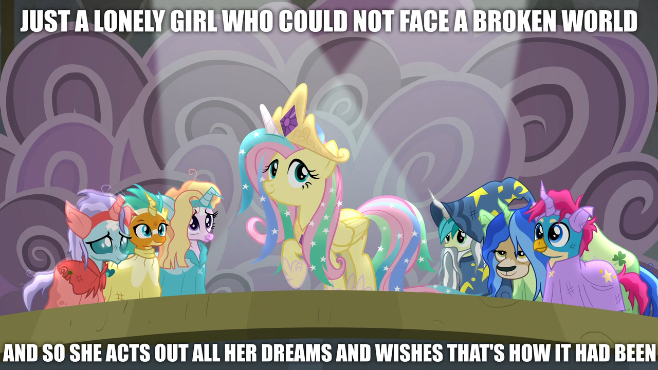 #1720520 - safe, edit, edited screencap, screencap, fluttershy, gallus ...