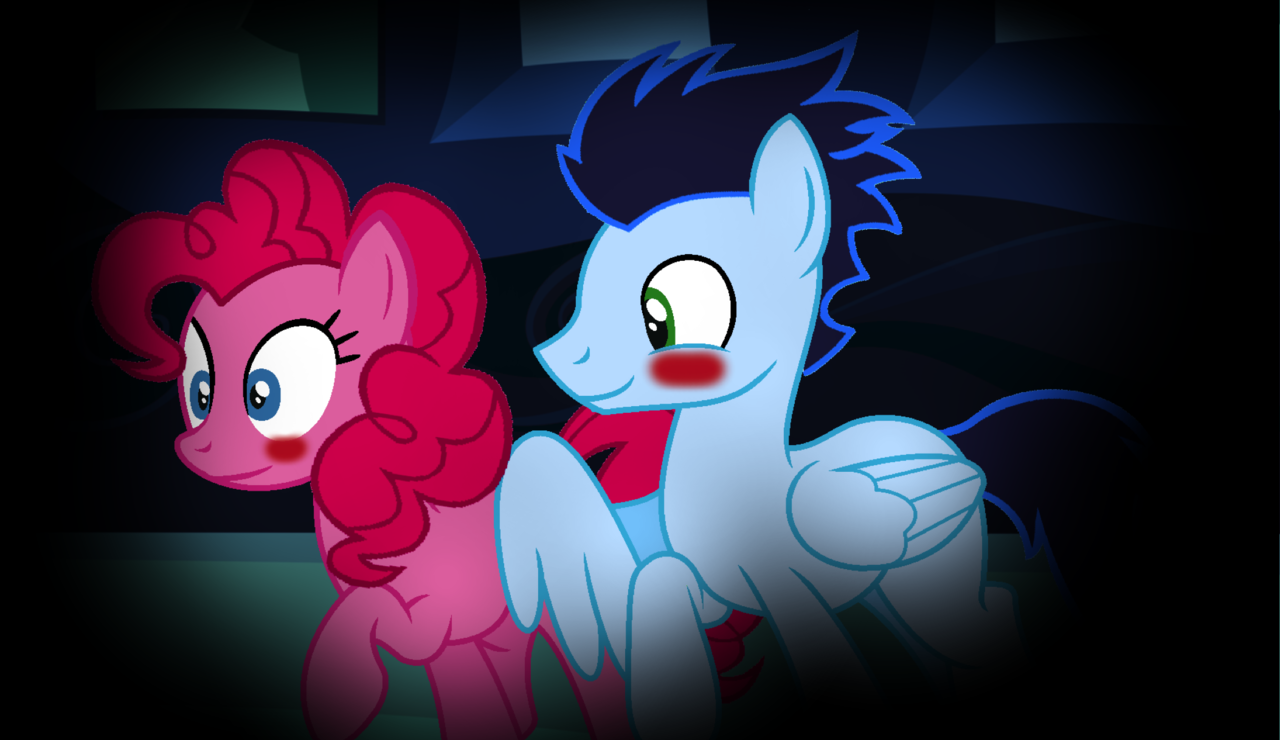 #1702914 - safe, artist:moonlightthegriffon, pinkie pie, soarin', pony ...