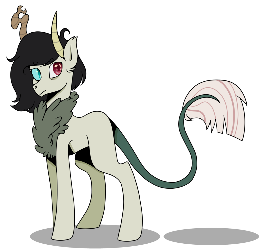 #1703296 - safe, artist:peachjay, oc, oc only, oc:loki, hybrid, high ...