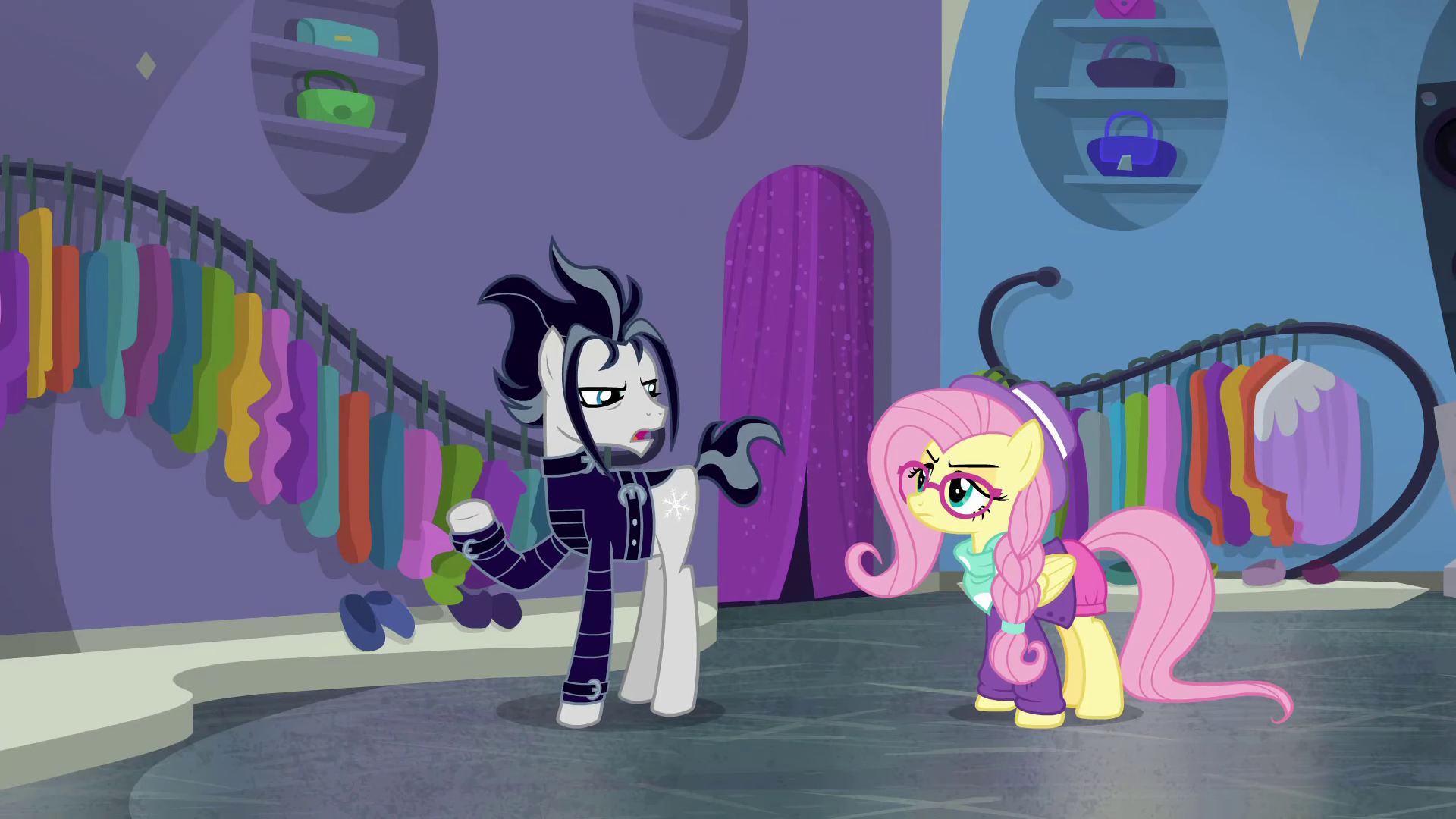 #1703430 - safe, screencap, fluttershy, snow hope, earth pony, pegasus ...