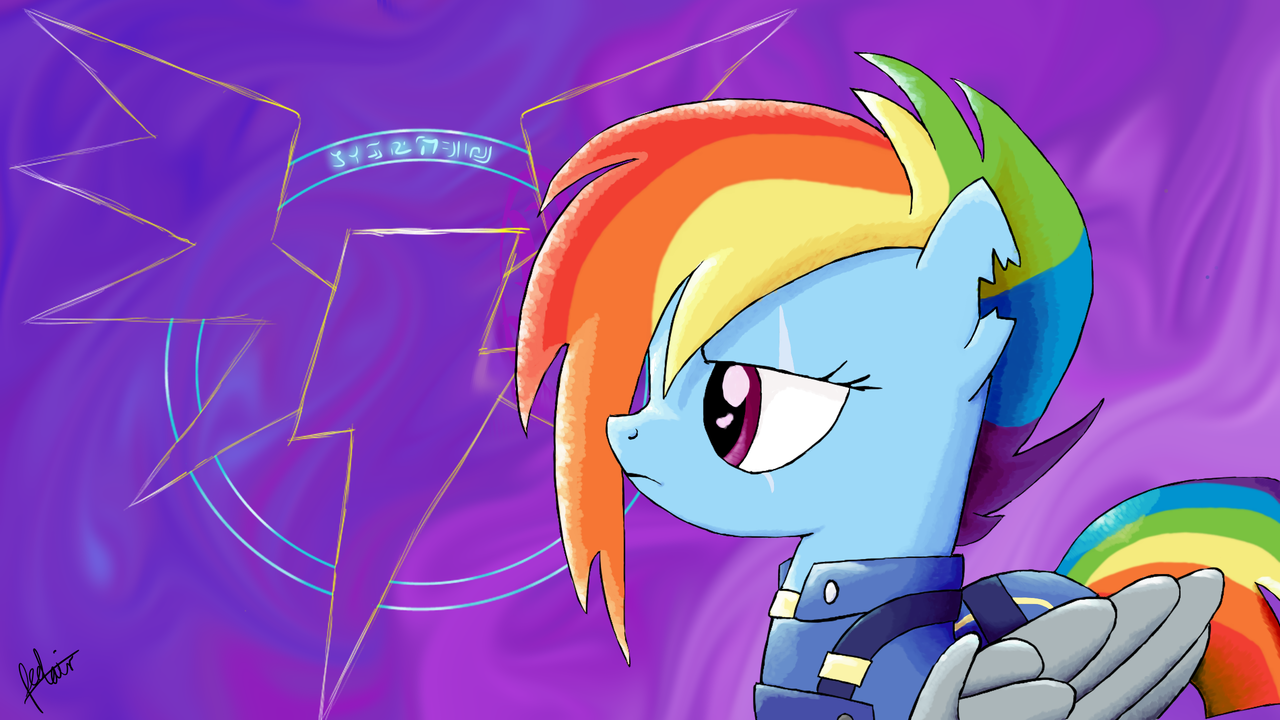 #1729294 - safe, artist:fedairkid, rainbow dash, pony, g4, abstract ...