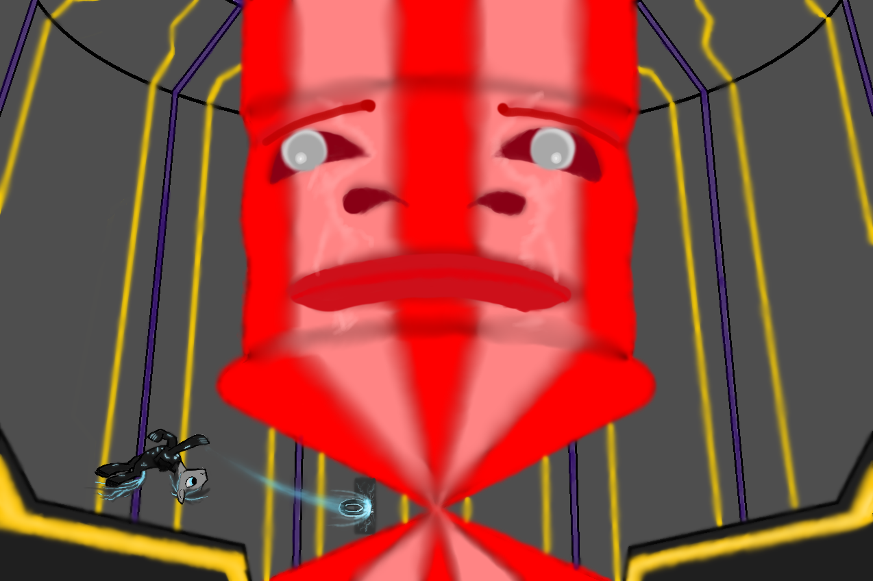 #1729494 - safe, artist:ma3a, derpibooru exclusive, oc, oc:tron, 2d, circuitry, digital, grid ...