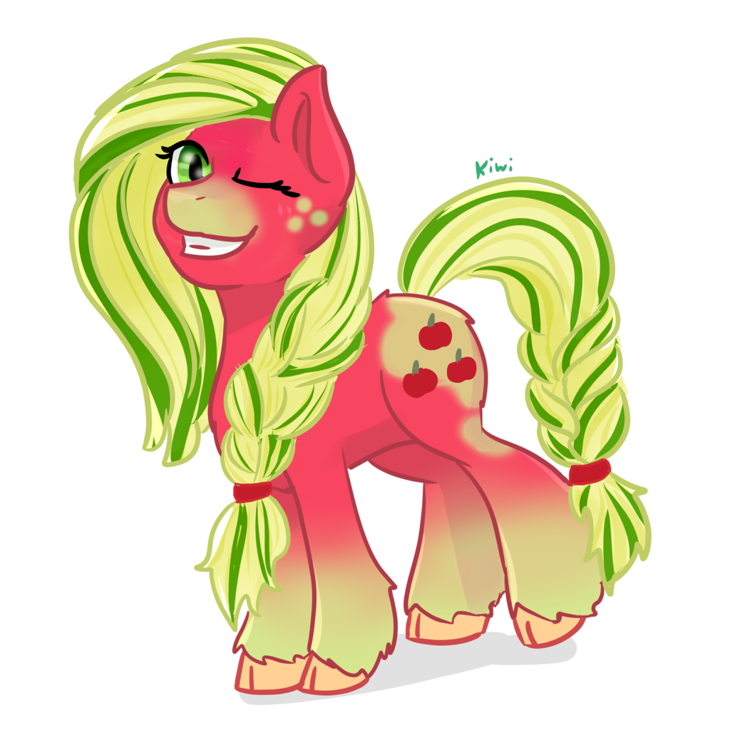 #1732726 - safe, artist:kiwiscribbles, applejack, applejack (g3), earth ...