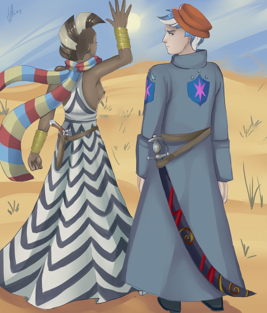 #1735444 - questionable, artist:xjenn9, shining armor, zecora, human ...