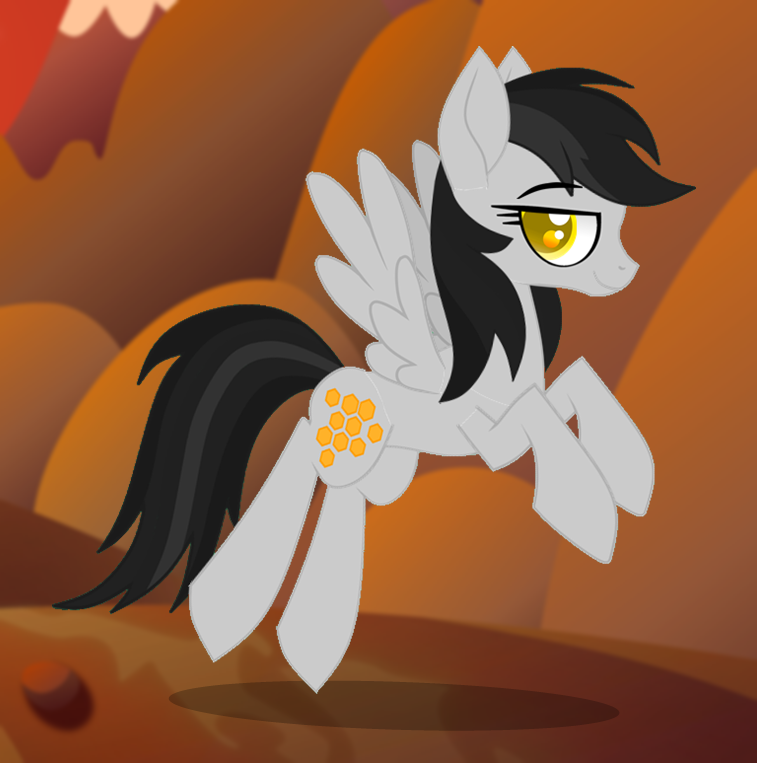 #1736376 - safe, artist:galacticflashd, part of a set, oc, oc only, oc:honey dash, pegasus, pony ...