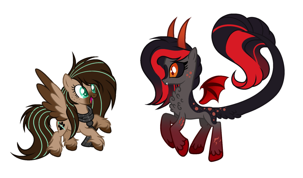 #1722249 - safe, artist:mintoria, oc, oc only, oc:hyde, oc:mint ...