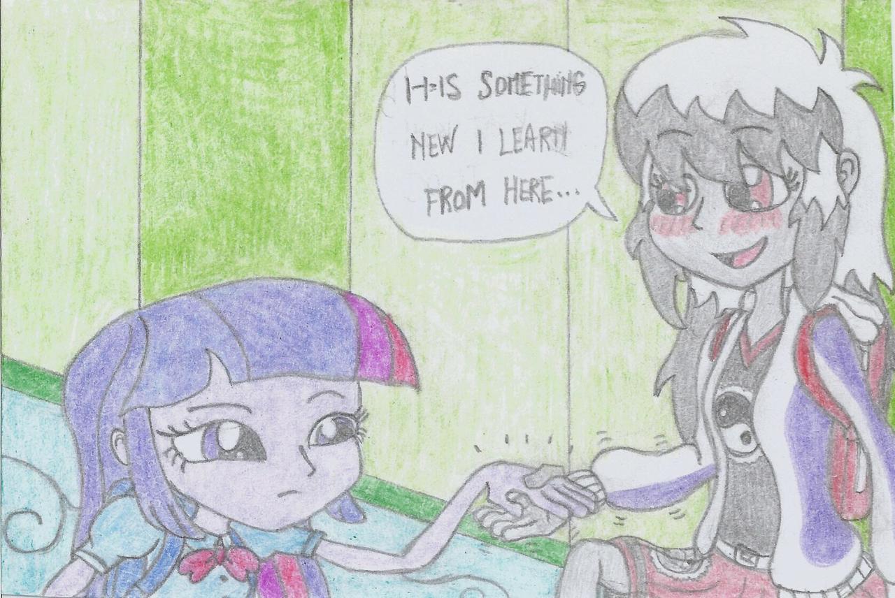 #1722776 - safe, artist:nephilim rider, twilight sparkle, oc, oc:heaven ...