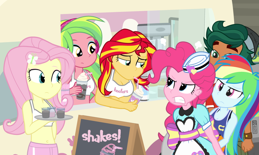 #1740850 - safe, artist:dm29, fluttershy, lemon zest, pinkie pie ...