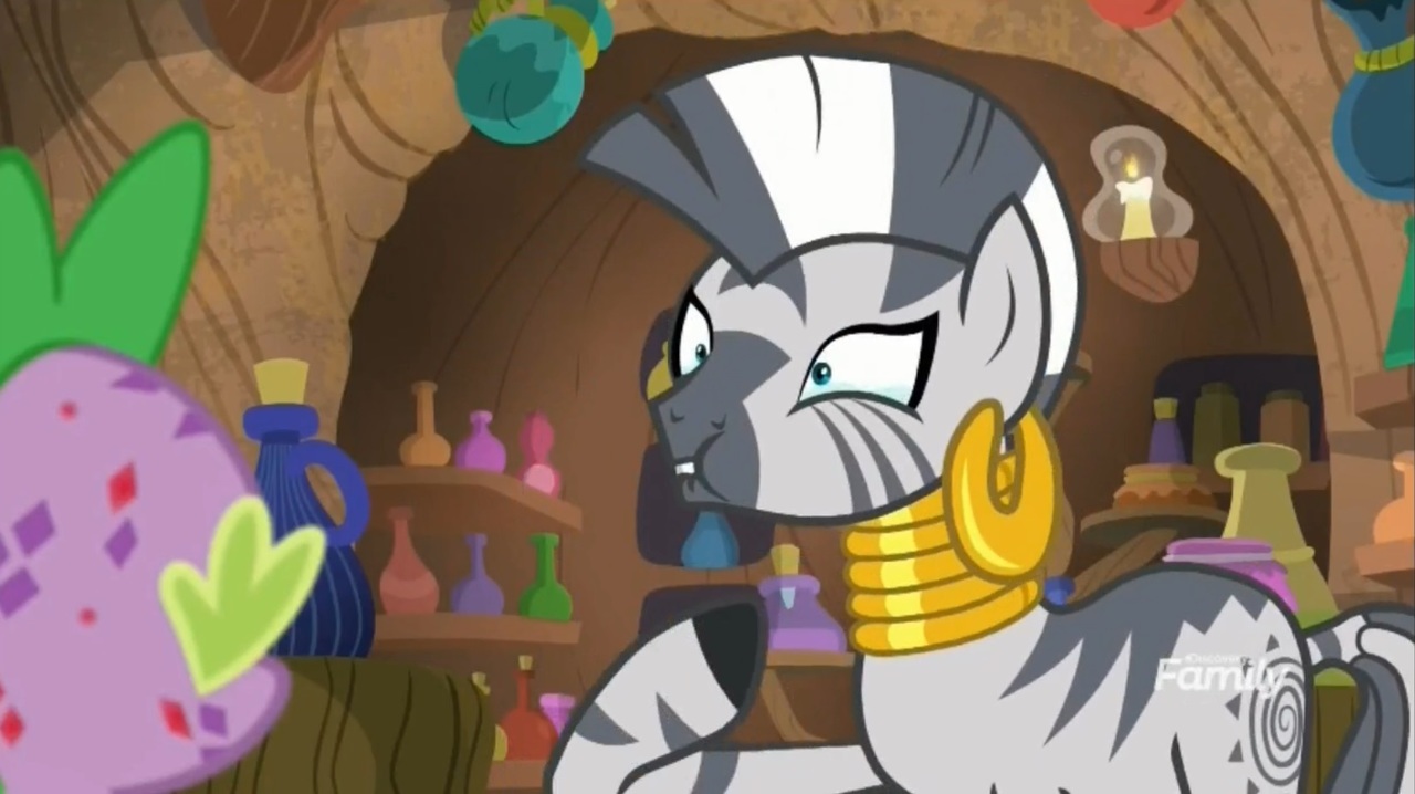 #1741805 - safe, screencap, spike, zecora, dragon, molt down, crying ...