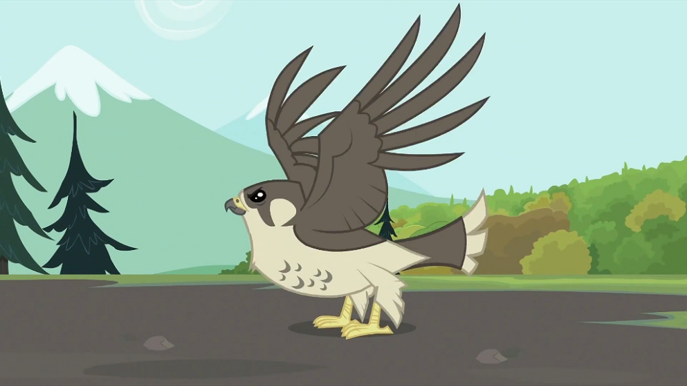 #1723389 - safe, screencap, bird, falcon, peregrine falcon, g4, may the ...