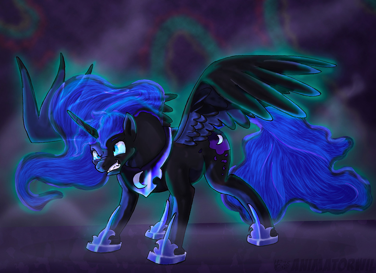 #1745234 - safe, artist:animatorwil, nightmare moon, princess luna ...