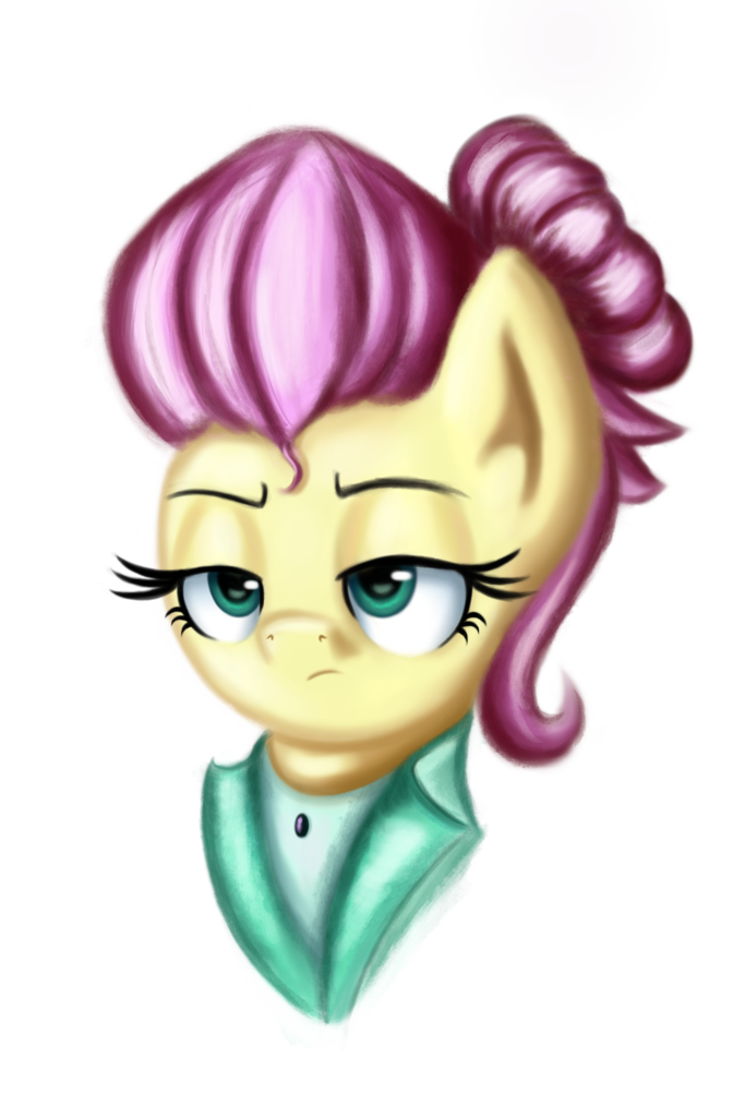 #1726143 - safe, artist:qbellas, fluttershy, pony, fake it 'til you ...