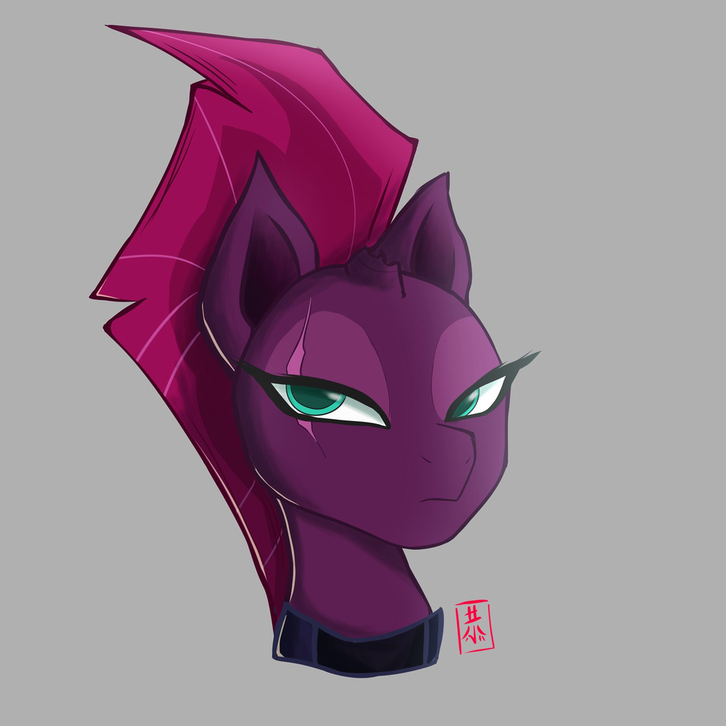 #1726742 - safe, artist:wildetrashbag, tempest shadow, pony, unicorn ...