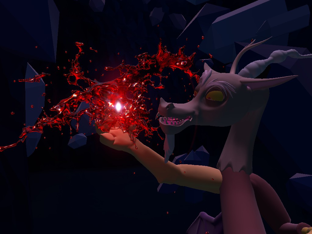 #1727733 - safe, artist:ma3a, discord, draconequus, g4, 3d, aether ...