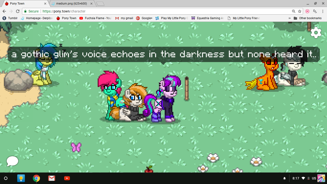 #1755438 - safe, oc, oc:minty split, pony, pony town, bring me to life ...