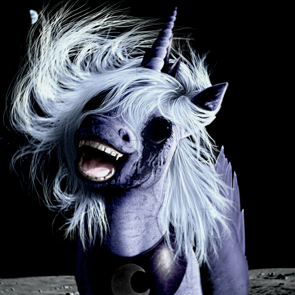 #1755901 - grimdark, grotesque, artist:askloona, princess luna, alicorn ...