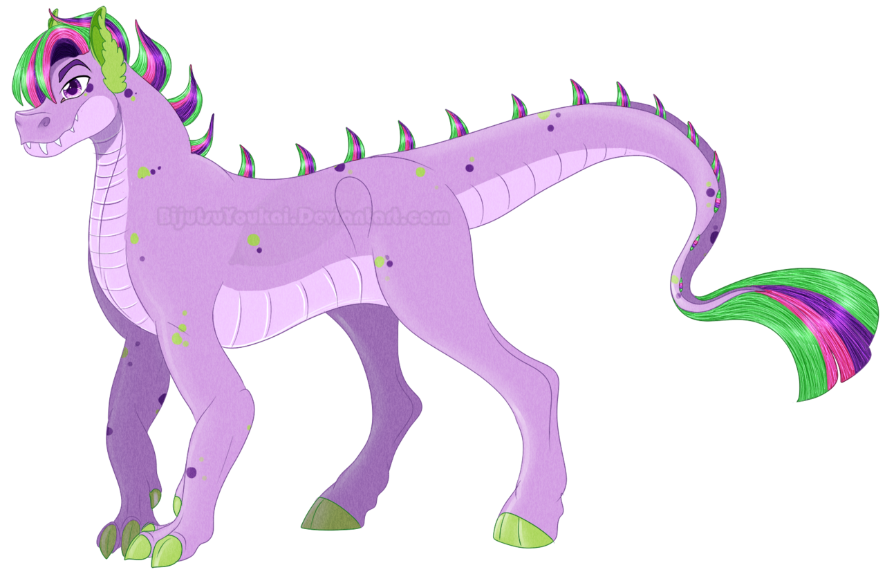 #1757427 - safe, artist:bijutsuyoukai, oc, oc only, dracony, hybrid ...