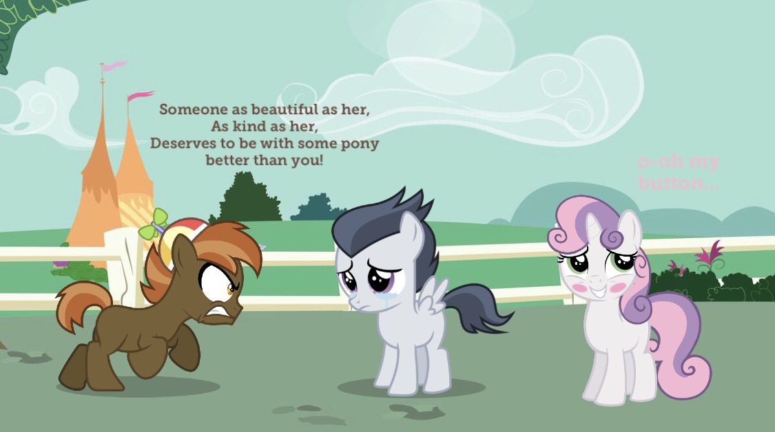 #1757981 - safe, button mash, rumble, sweetie belle, pegasus, pony ...