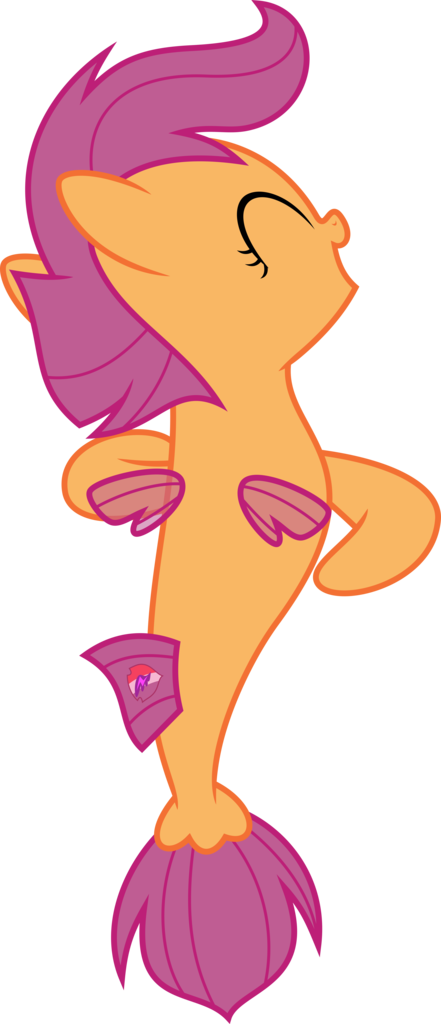 #1747798 - safe, artist:parclytaxel, scootaloo, pony, seapony (g4), g4, surf and/or turf, .svg ...