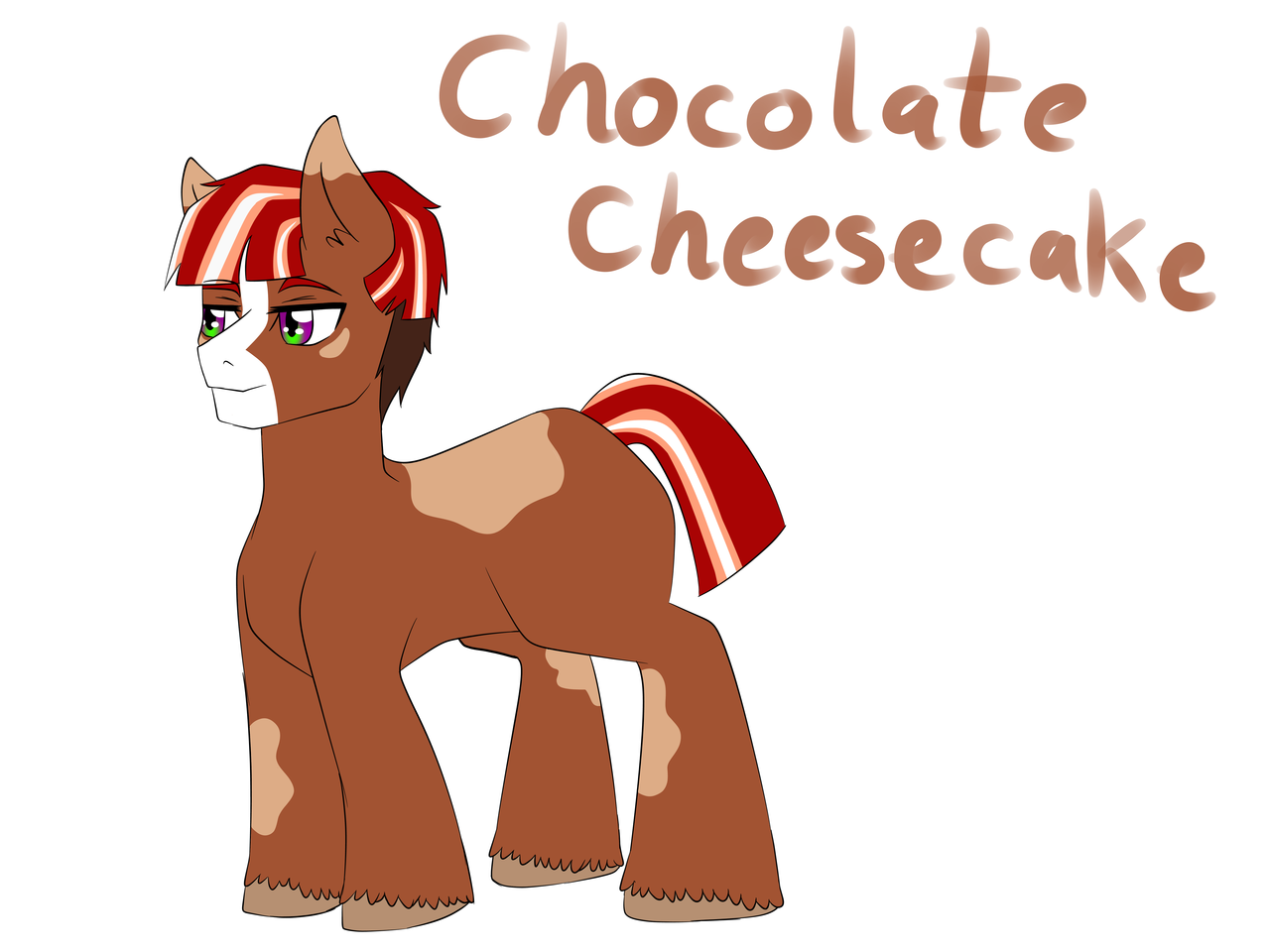 #1762608 - safe, artist:jolliapplegirl, oc, oc only, oc:chocolate ...