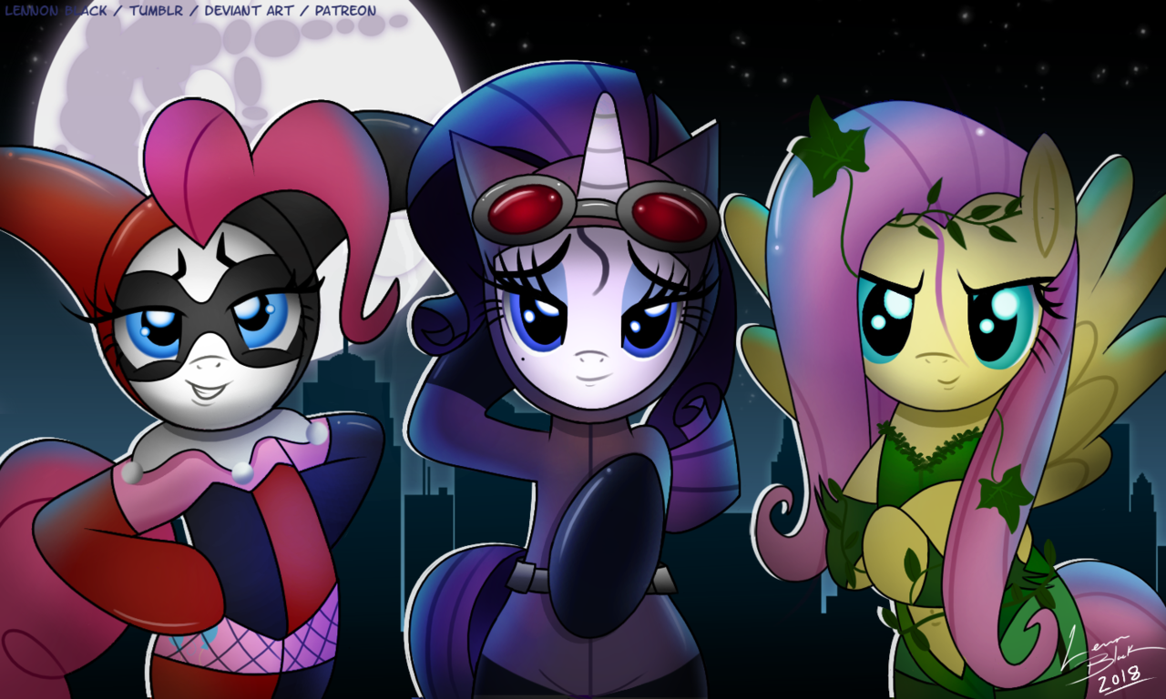 #1762963 - safe, artist:lennonblack, fluttershy, pinkie pie, rarity ...