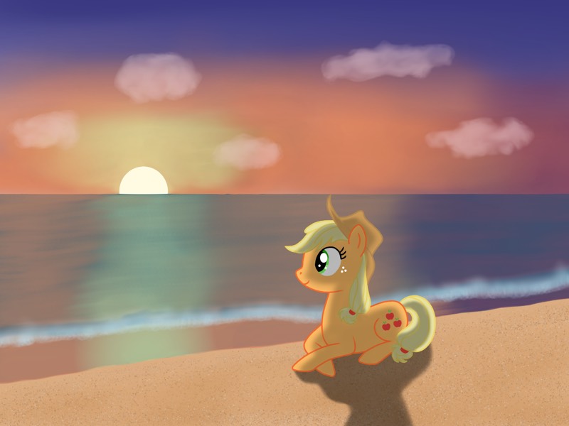 #1764027 - safe, artist:stormdragon3, applejack, earth pony, pony ...
