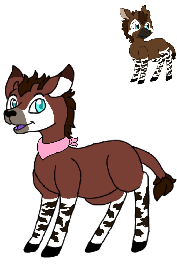 #1766209 - safe, artist:spiritumiracle, oc, oc only, okapi - Derpibooru
