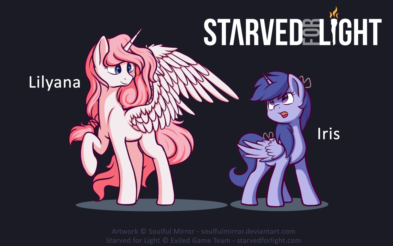 #1766669 - safe, artist:soulfulmirror, oc, oc only, oc:iris, oc:lilyana ...