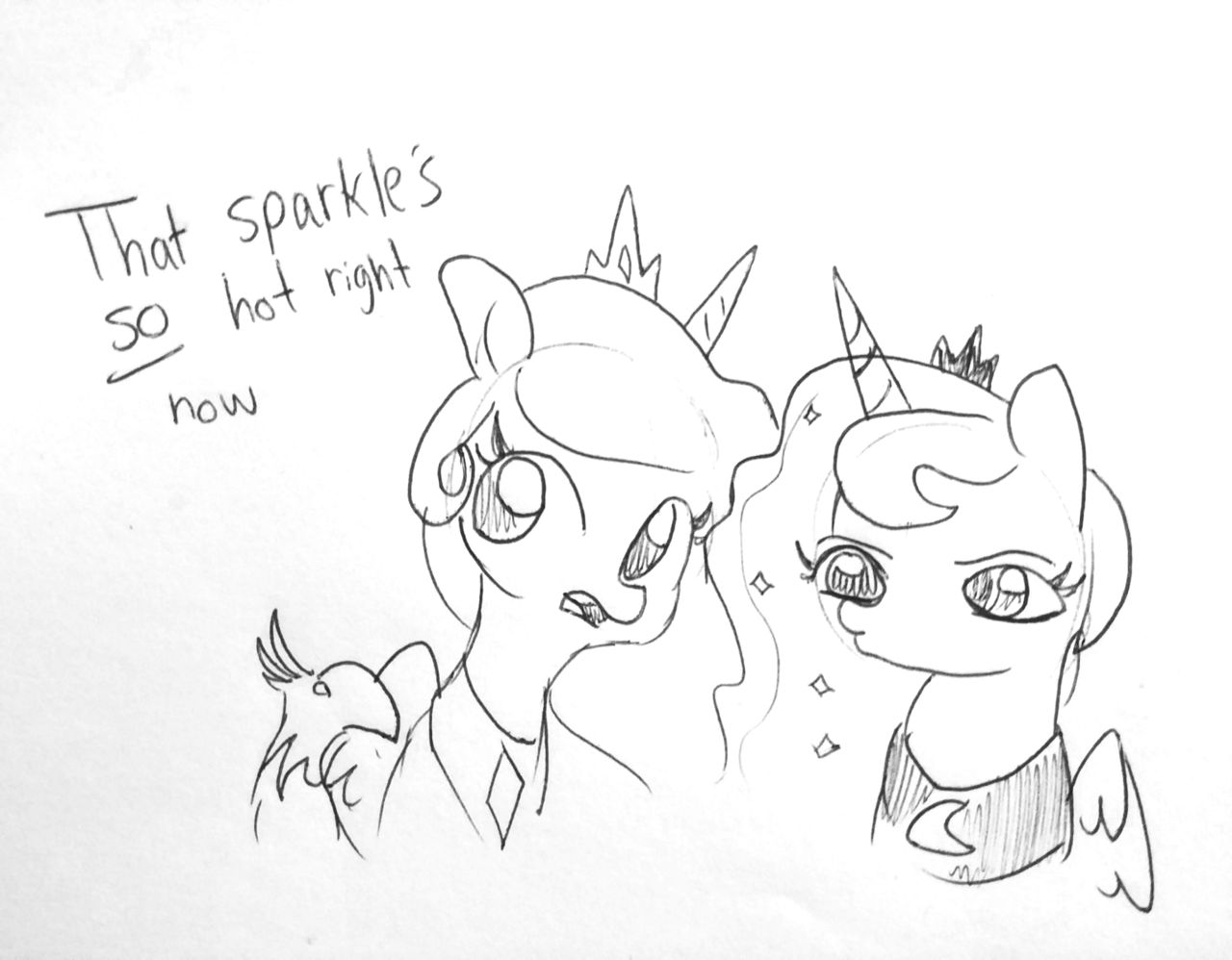 #1768482 - safe, artist:tjpones, philomena, princess celestia, princess ...