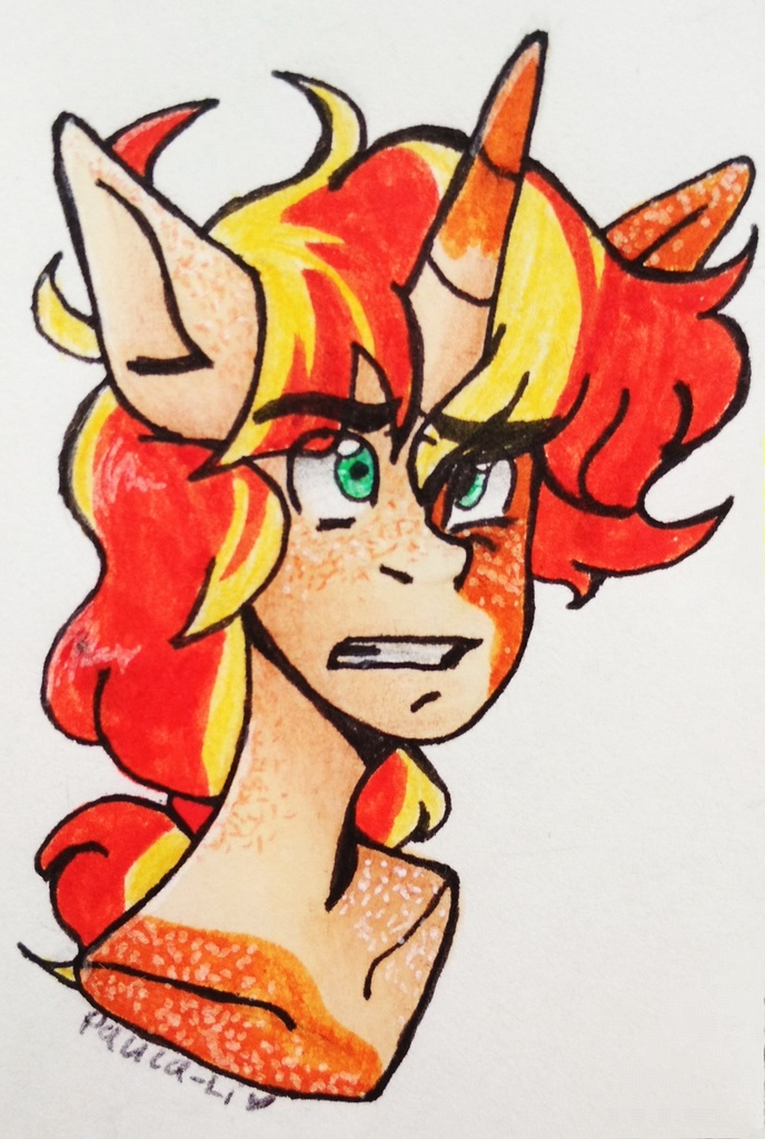 #1769586 - safe, artist:paula-li, applejack, abrafraxe, fusion, kyle ...