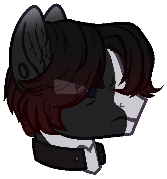 #1750324 - safe, artist:kazanzh, oc, oc only, pony, bust, hair over ...