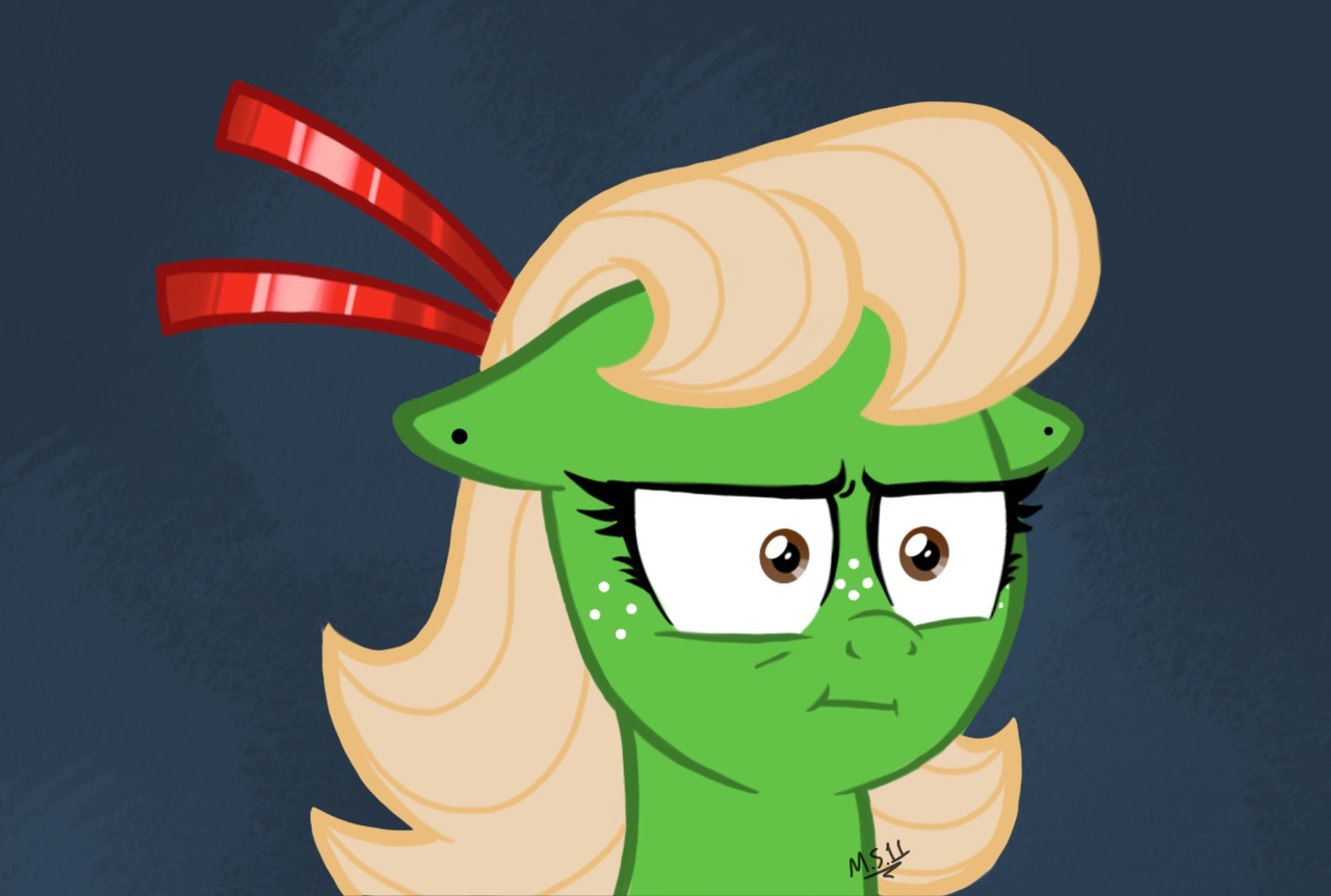 #1751085 - safe, artist:melonseed11, oc, oc only, oc:melon seed, pony ...