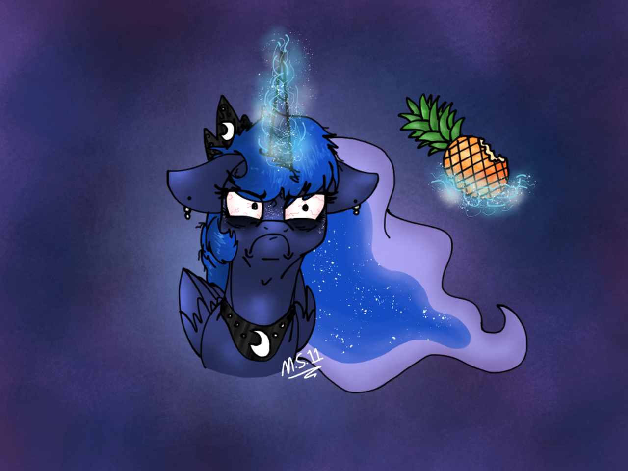 #1751120 - safe, artist:melonseed11, princess luna, pony, a royal ...